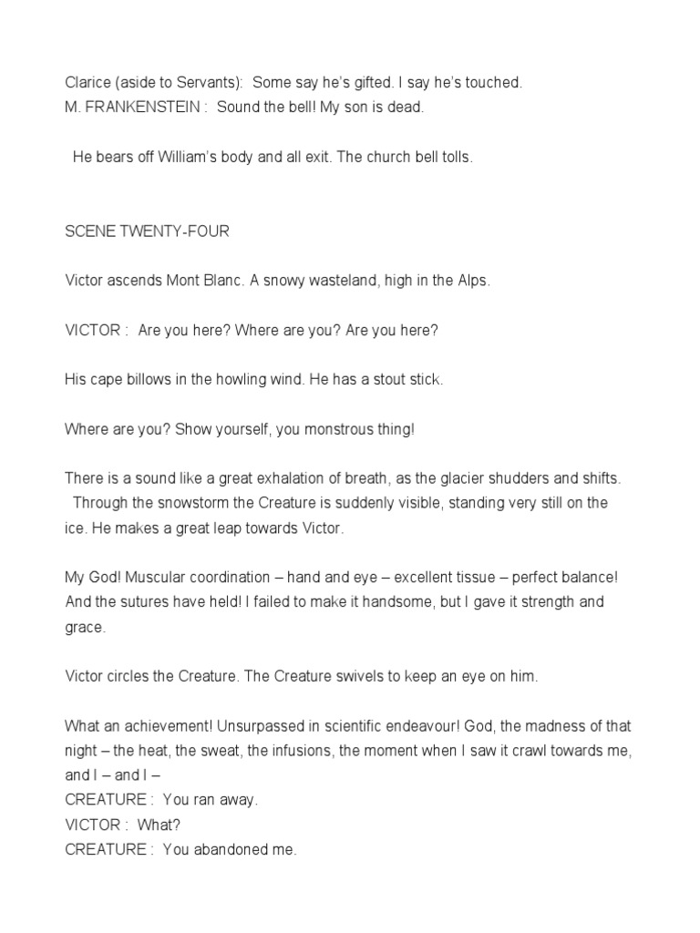 Pages From Nick Dear - Frankenstein | PDF | Paradise Lost | Frankenstein