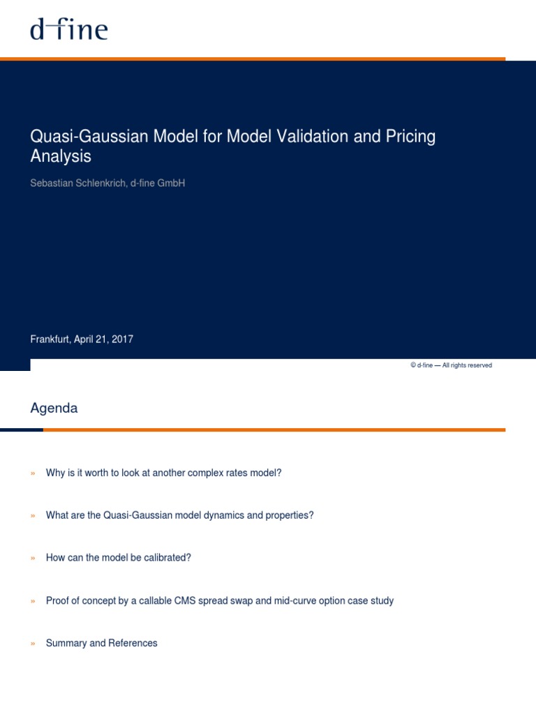 09 - Quasi Gaussian Model MathFinance 2017 | PDF | Option (Finance ...