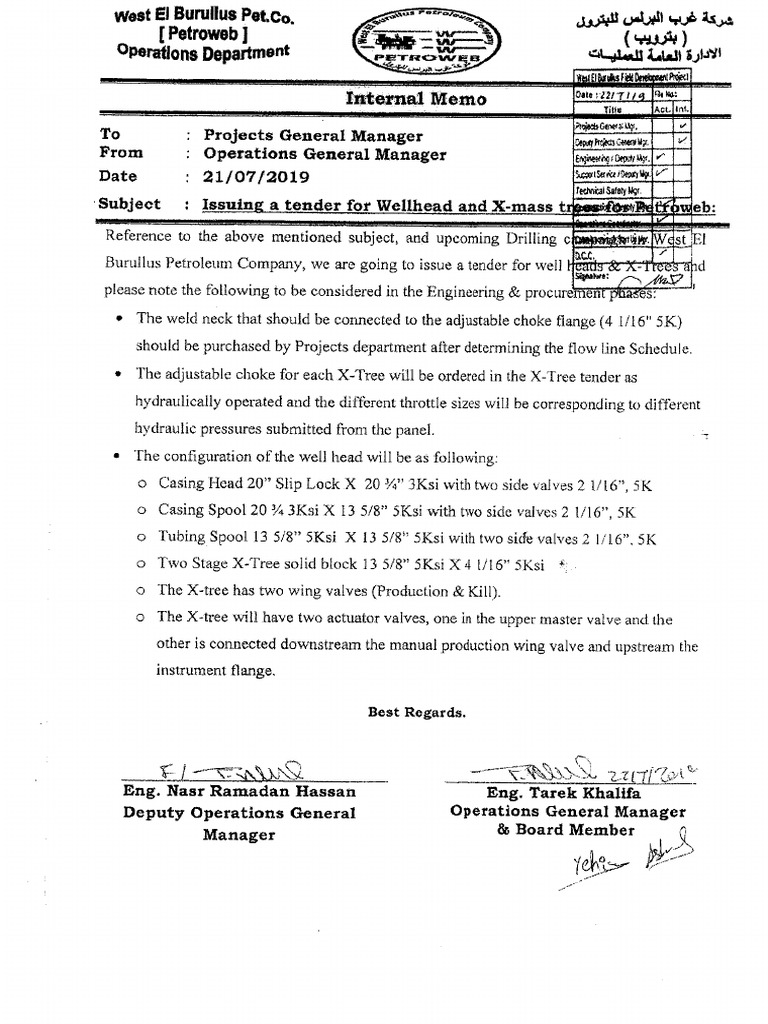 Project & Diagram of Well Intervention | PDF