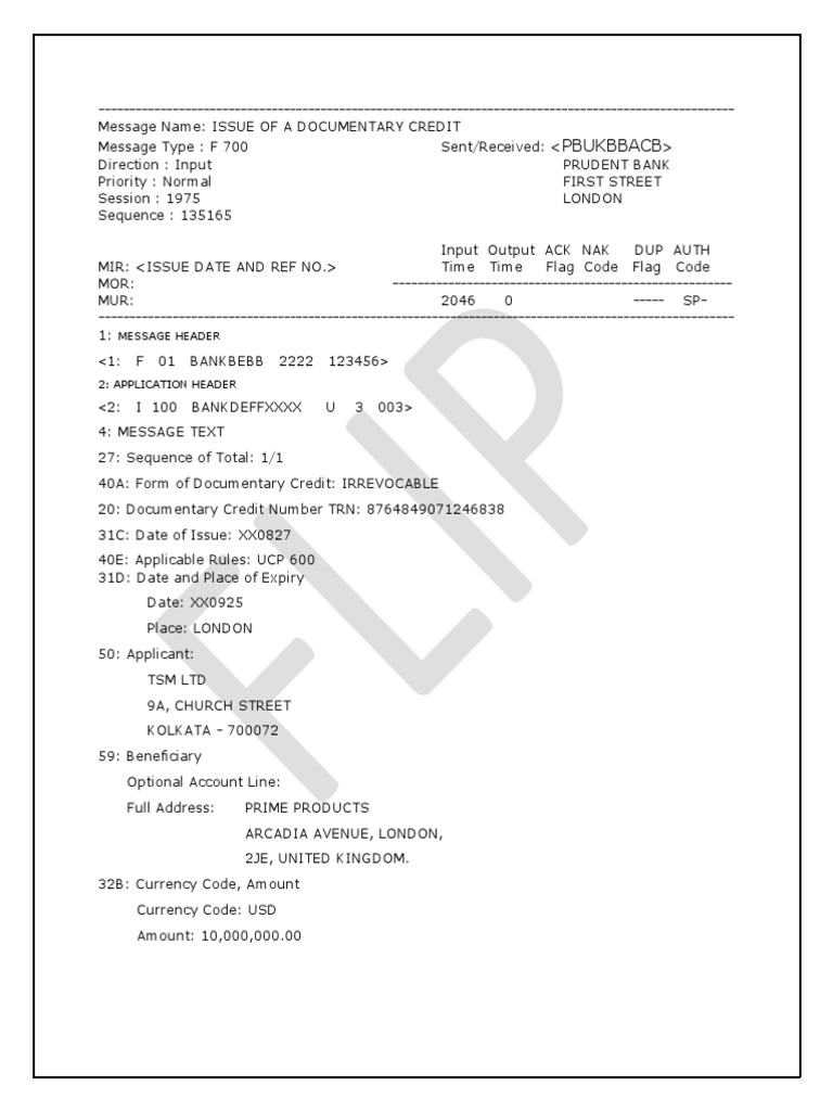 LC Document | PDF | Letter Of Credit | Invoice