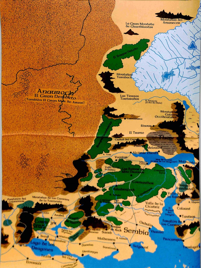 Forgotten Realms - Mapa 1 | PDF | Reinos olvidados | Configuración de ...