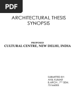 Cultural Centre Thesis | PDF | Theatre | Entertainment (General)