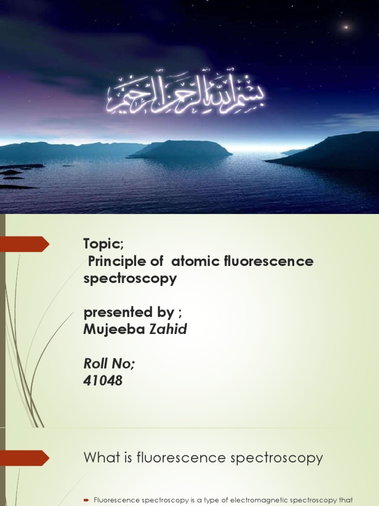 Atomic Fluorescence Spectros | PDF | Fluorescence Spectroscopy ...