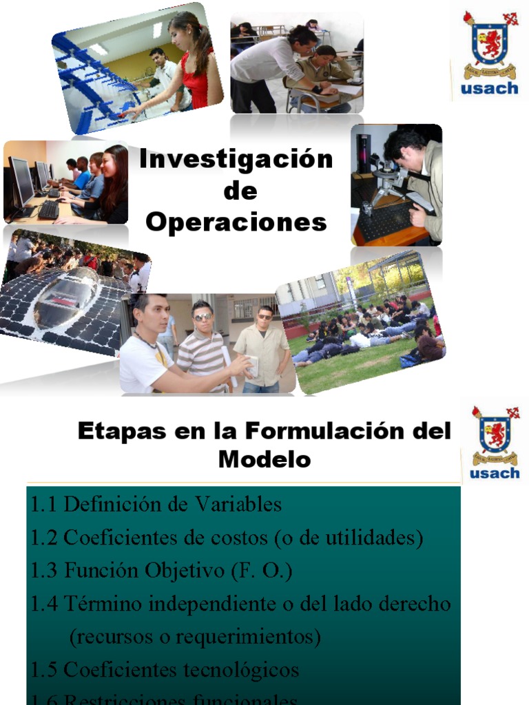 Clase Ejemplos Programaci N Lineal | PDF | La investigación de ...