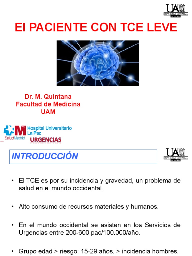 Tema 9. TCE Leve | PDF | Epilepsia | Ct Scan