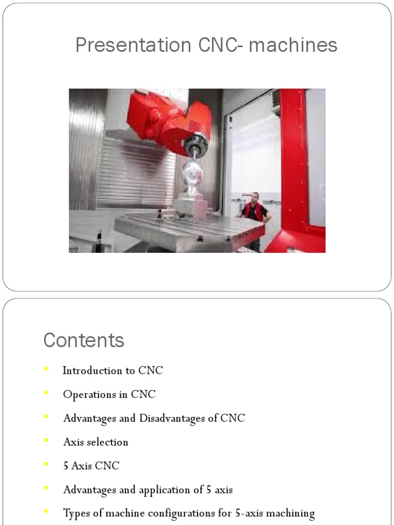 CNC - Machines Presentation | PDF | Numerical Control | Machining