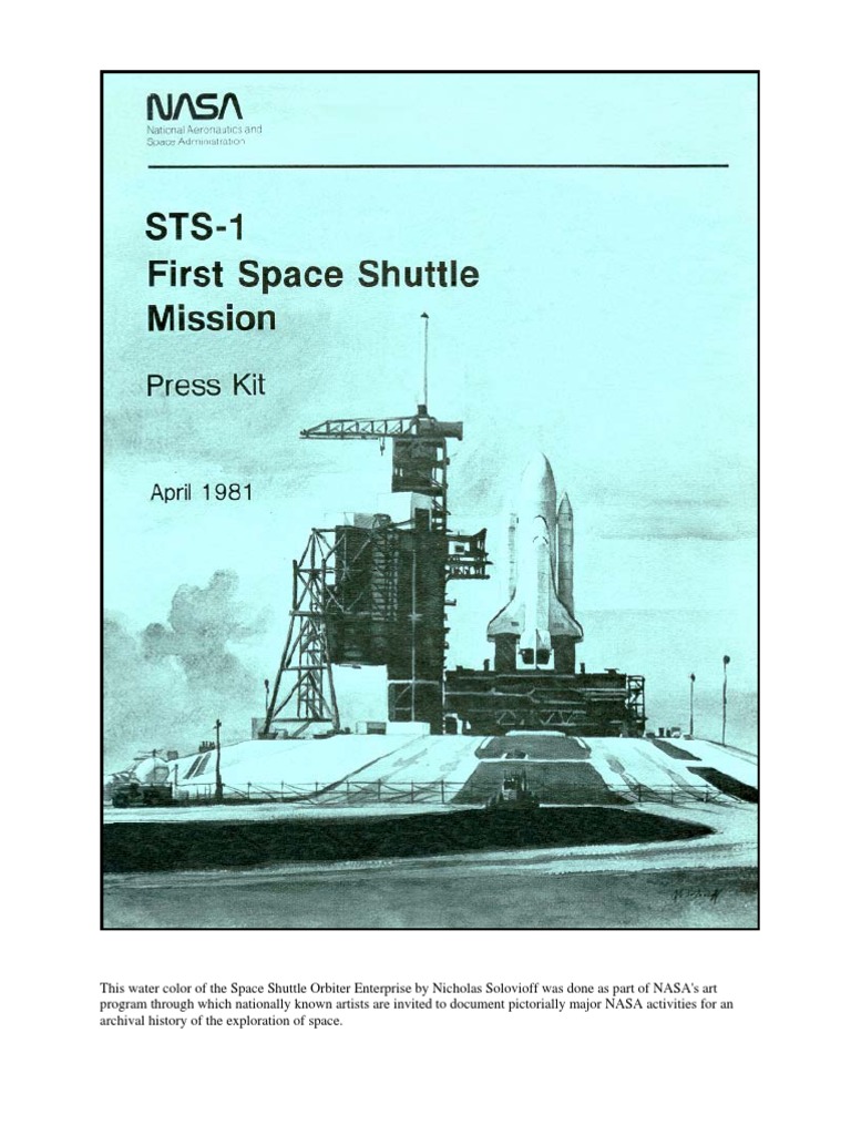STS-1 Press Kit | PDF | Space Shuttle Abort Modes | Space Shuttle