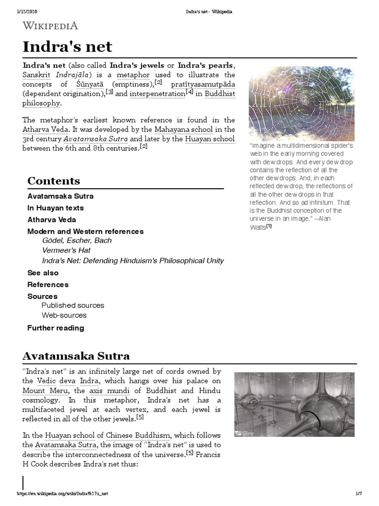 Indra's Net | PDF | Indian Philosophy | Indian Religions