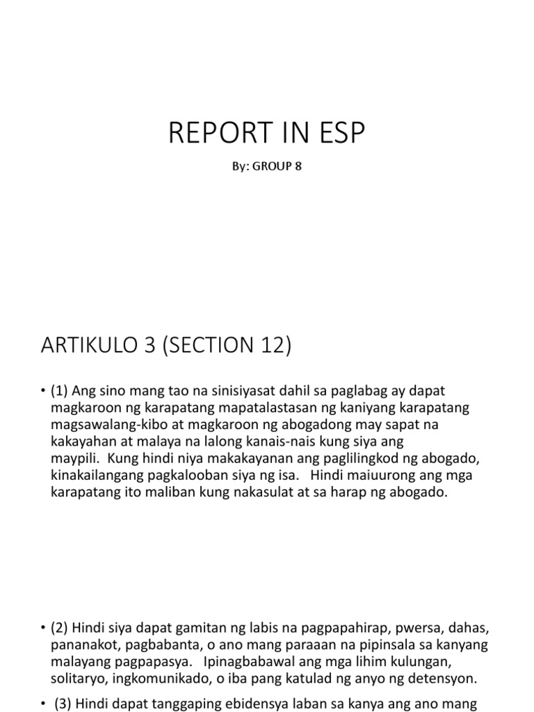 Report In Esp Pdf