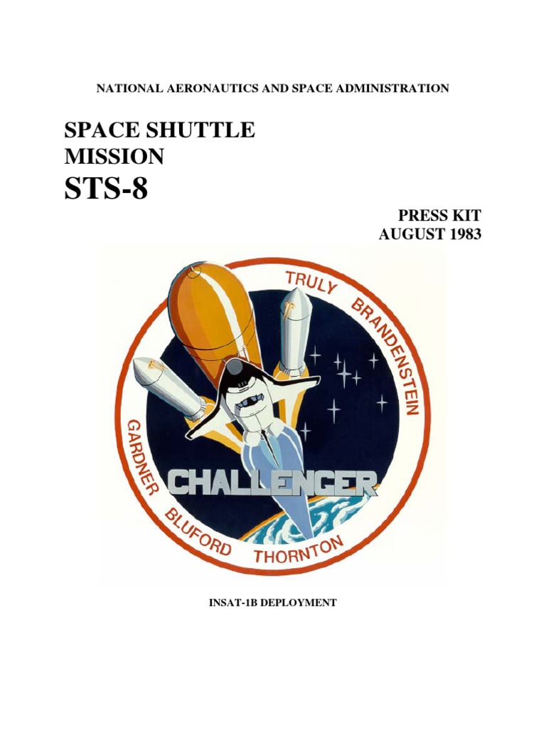 STS-8 Press Kit | PDF | Space Shuttle Abort Modes | Space Shuttle Orbiter