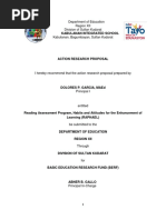 Sample Action Research Proposal - DepEd Camsur Format | PDF | Inquiry ...
