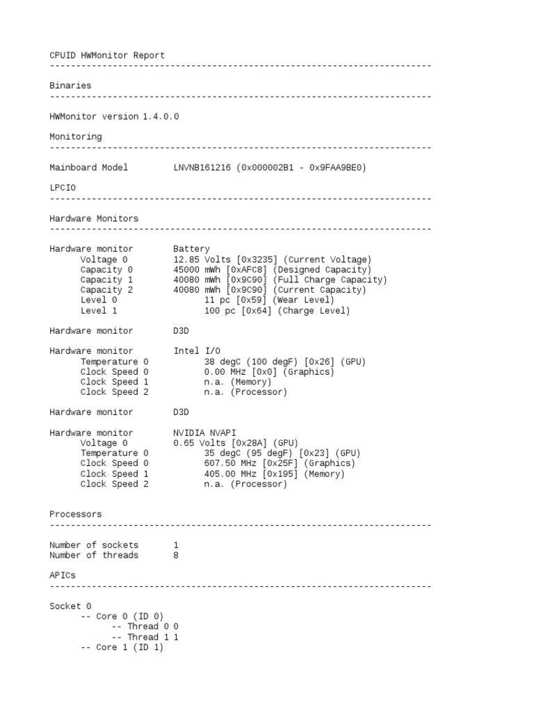 HWMonitor | PDF | Cpu Cache | Integrated Circuit