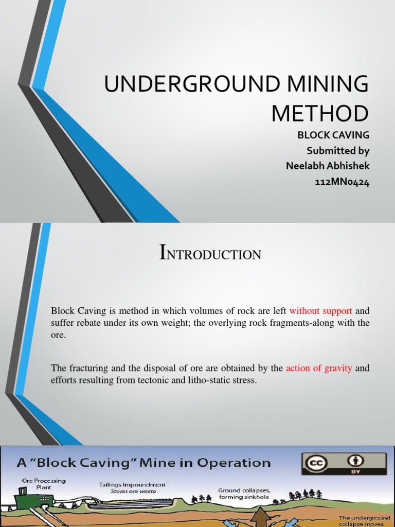 1 112mn0424 Block Caving | PDF | Economic Geology | Mining