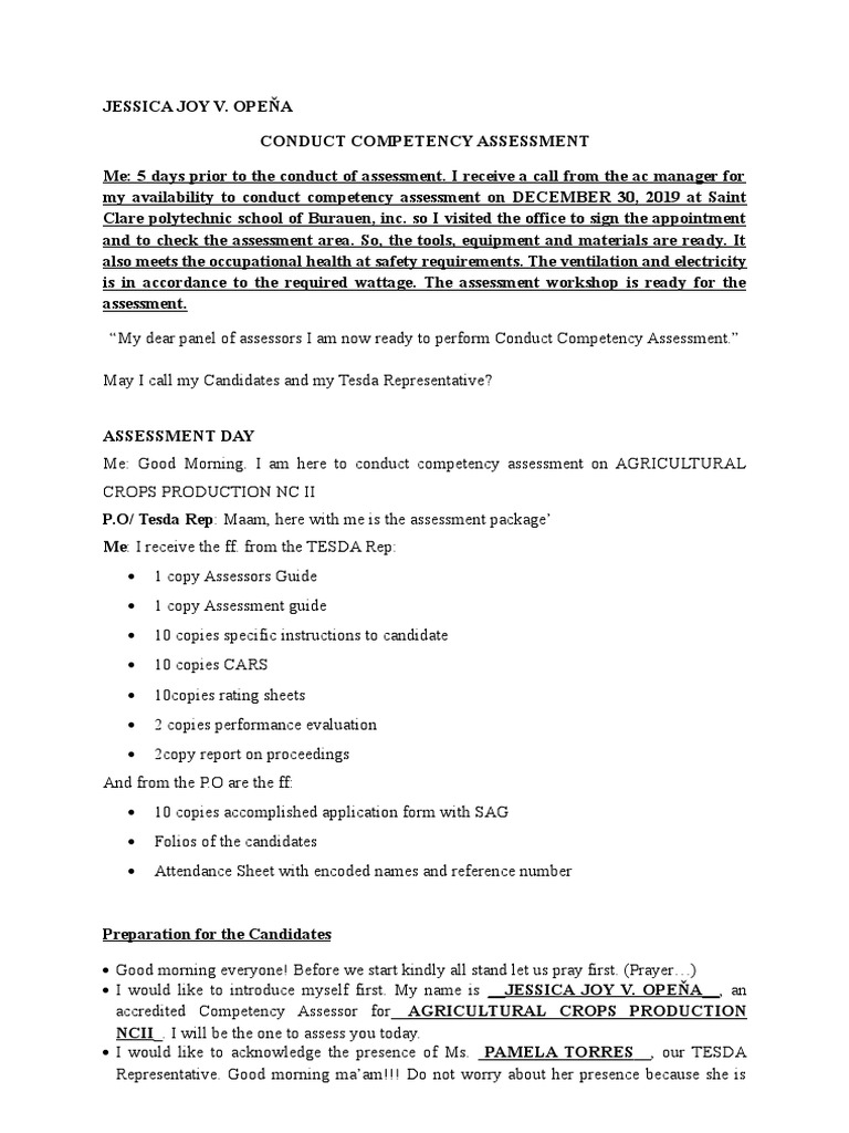 CCA Script | PDF | Test (Assessment) | Employment