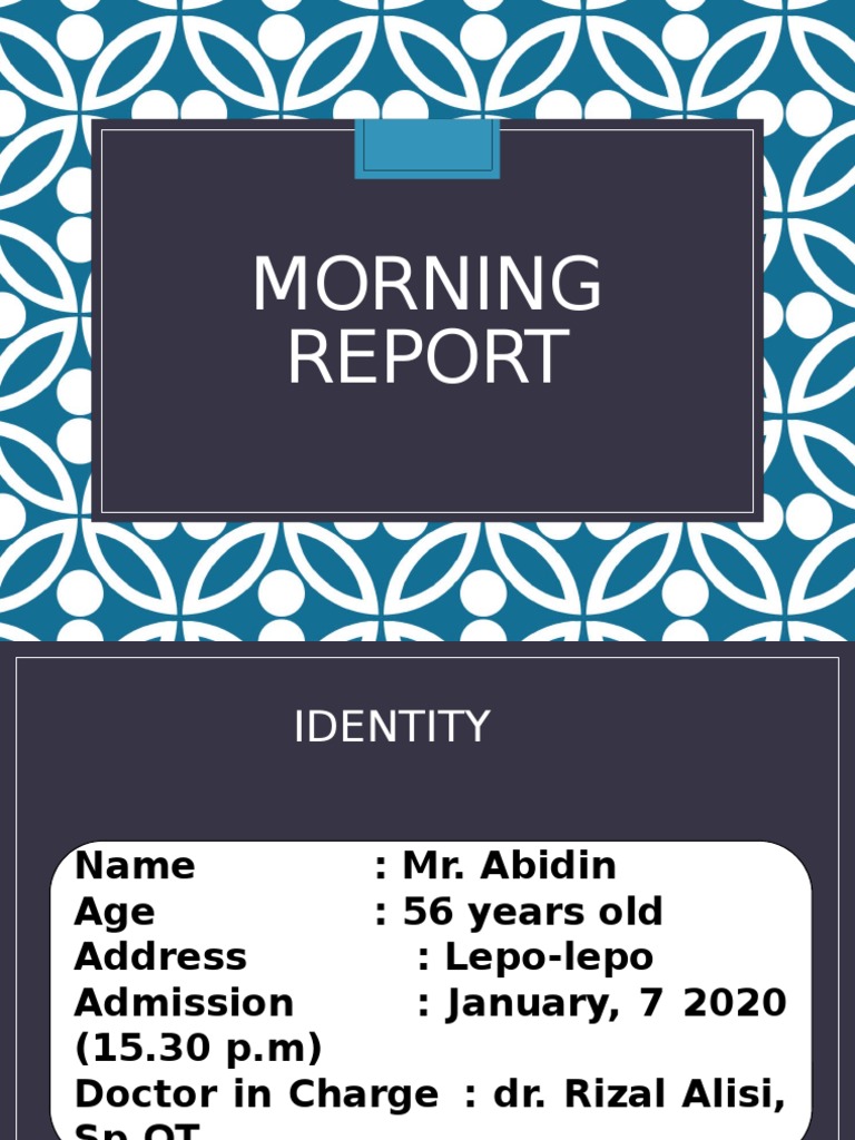 7-1-2020 Mr. Abidin Vulnus Apertum Manus Dextra + Vulnus Incisum Region ...