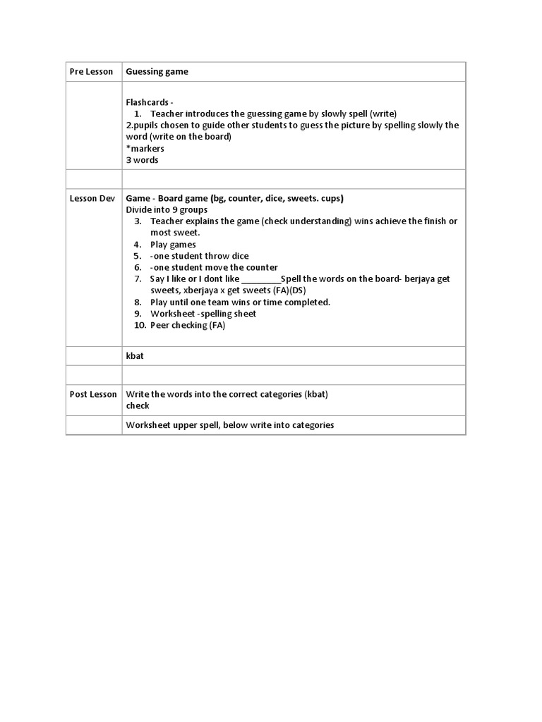 Draft Observation Lesson Plan | PDF