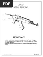 Rubber Band Gun Plans and Templates | PDF