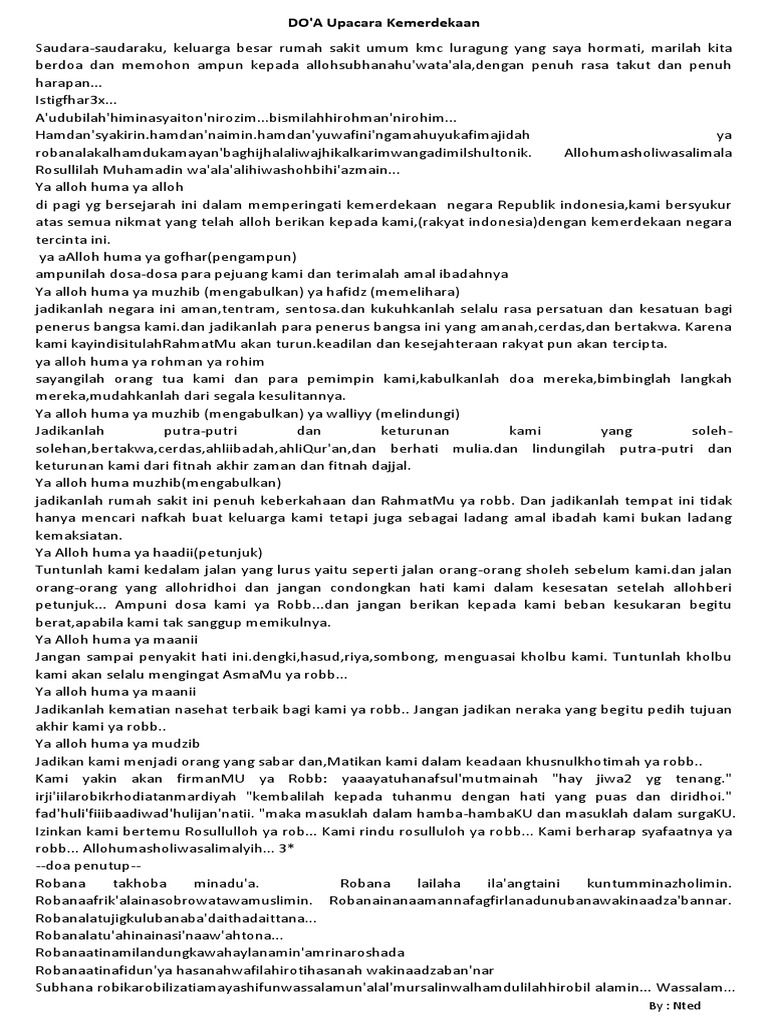 Naskah Doa | PDF