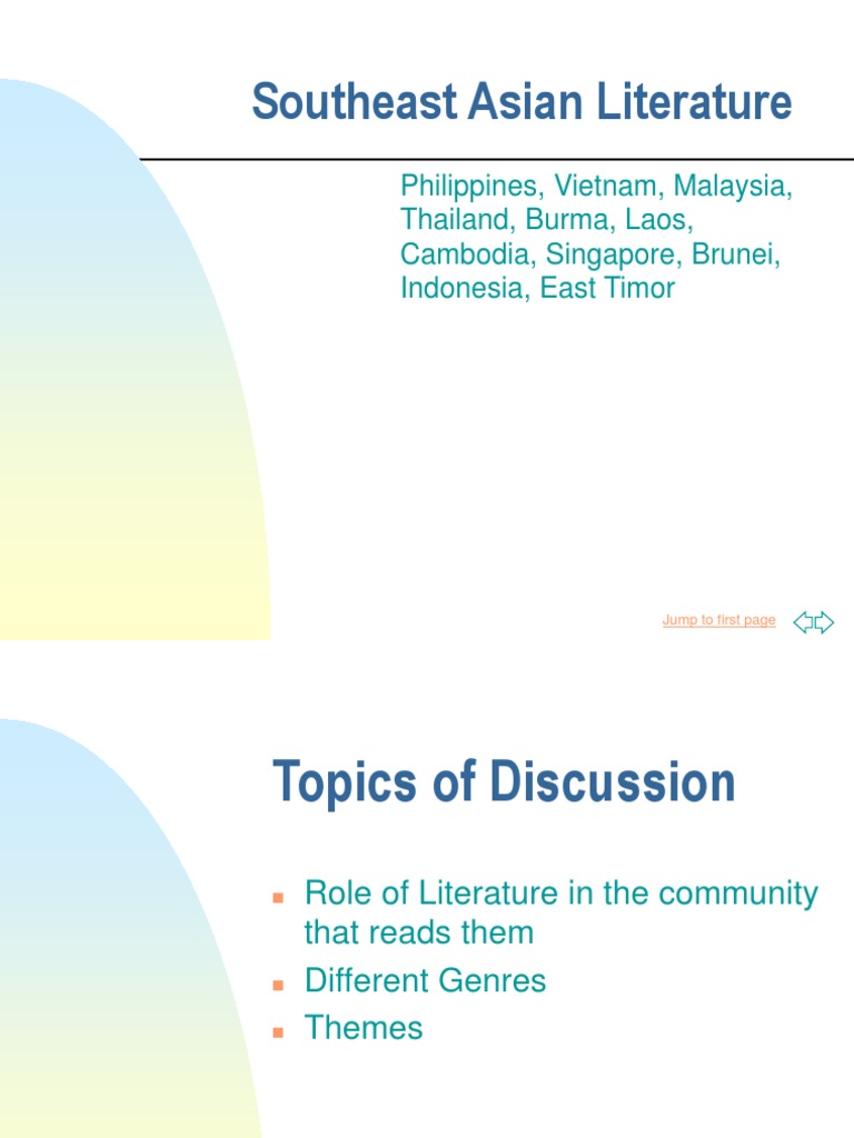 Southeast Asian Literature | PDF | Narrative | Poetry