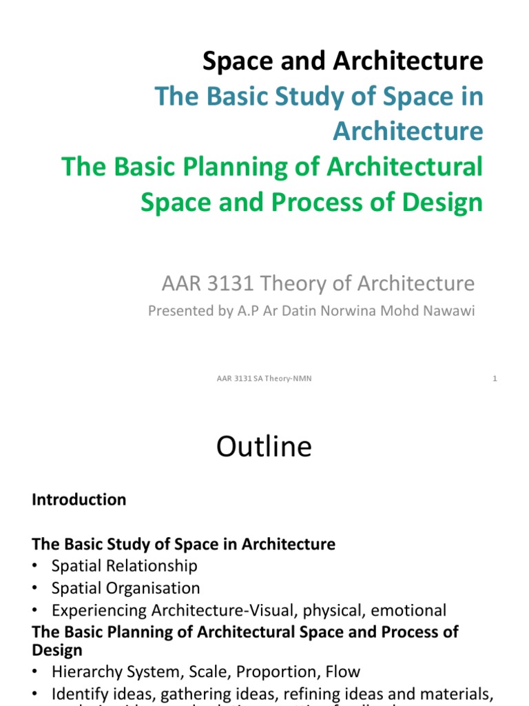 Space and Architecture-30Oct13 PDF | PDF | Space | Vertex (Graph Theory)