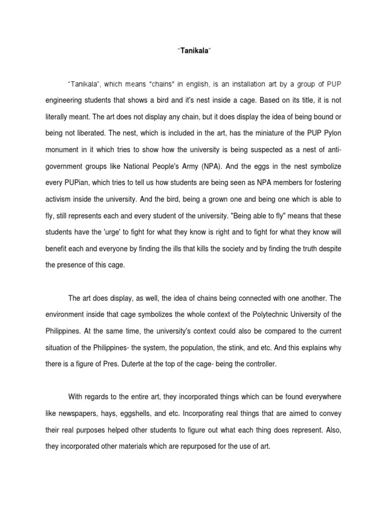 Meaning and Symbolism of Tanikala Art | PDF | Social Science