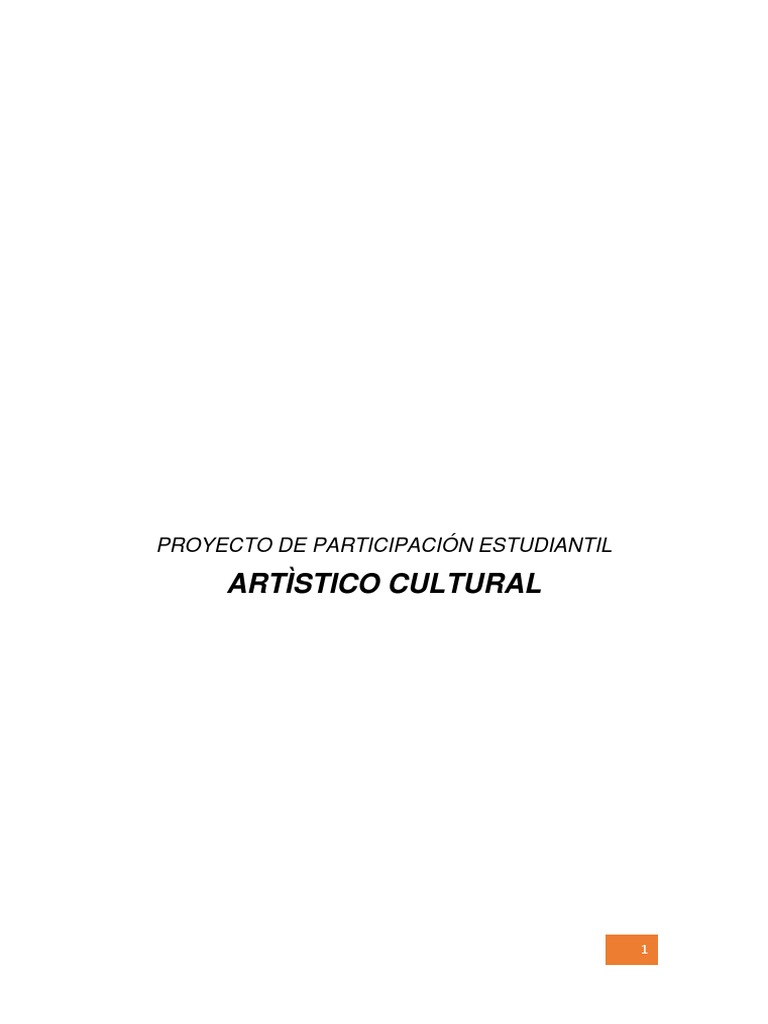 Proyecto Artistico Cultural | PDF | Contaminación | Entorno natural