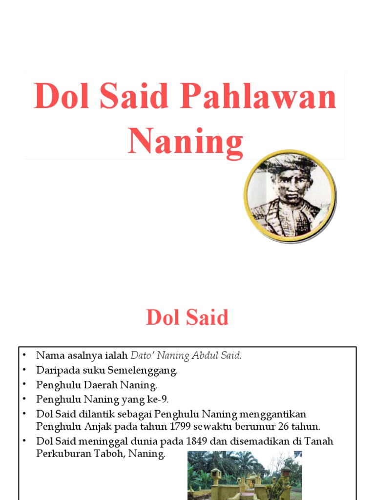 Dol Said Pahlawan Naning | PDF