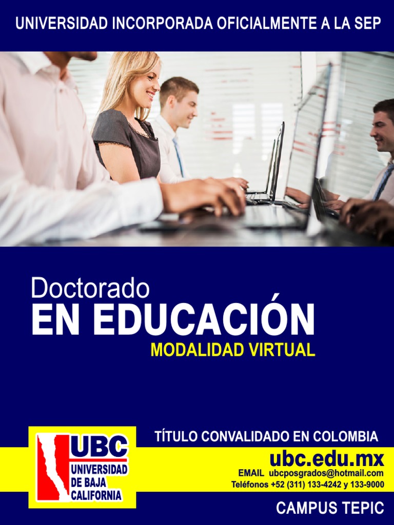 Doctorado en Educación en Línea UBC Tepic | PDF | Doctorado ...