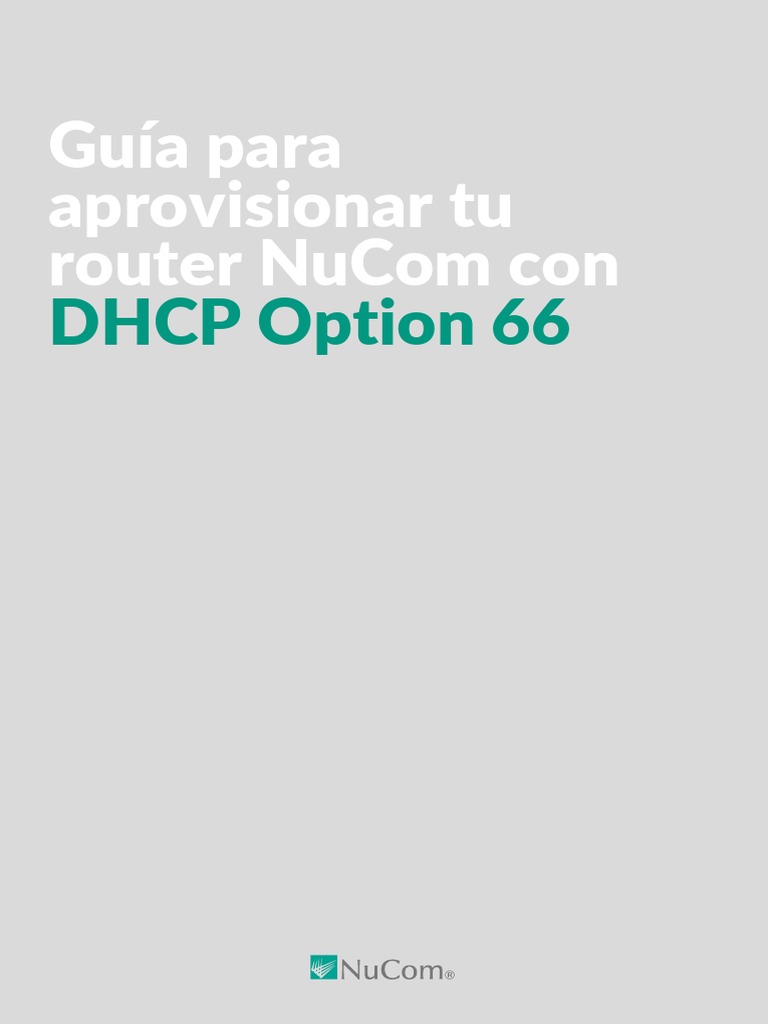 Autoprovisionamiento DHCP Option 66 | PDF | Servidor (Computación ...