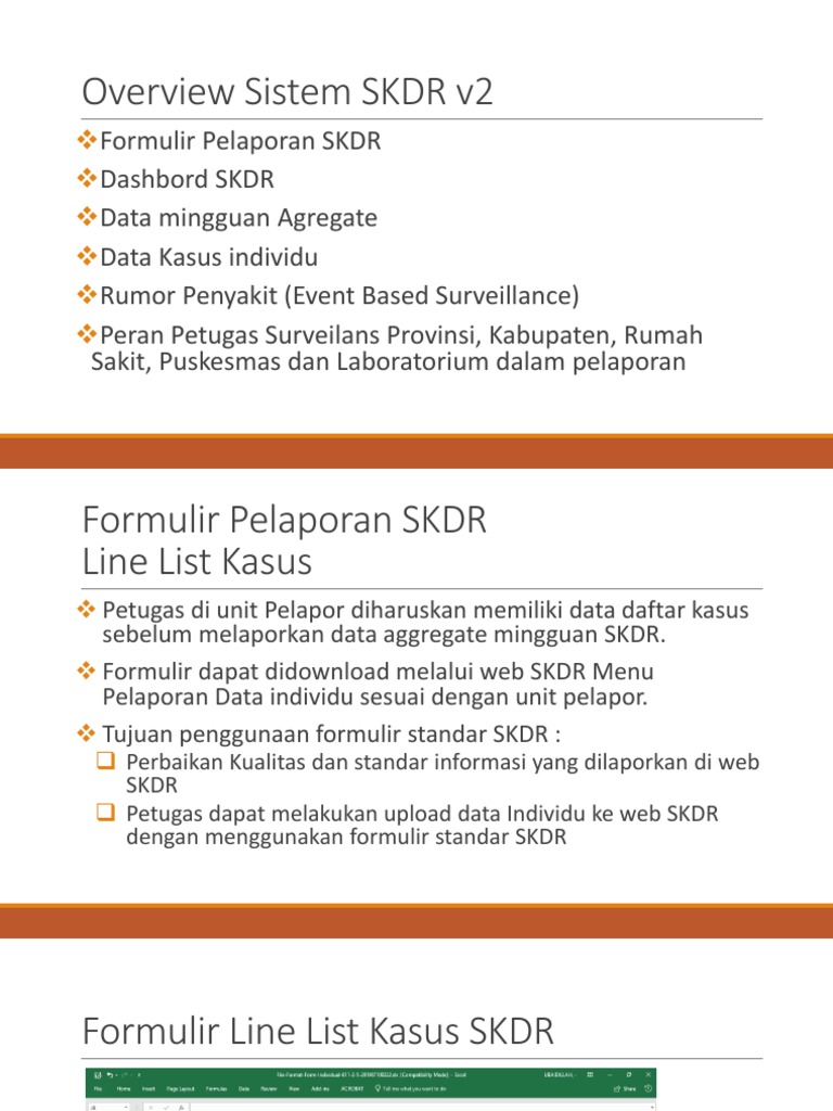 Pengenalan Web SKDR v2 - 03aug2019 | PDF