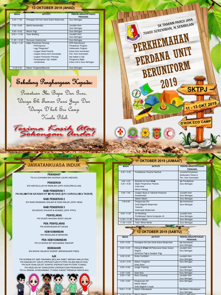 Buku Program Perkhemahan 2019 | PDF