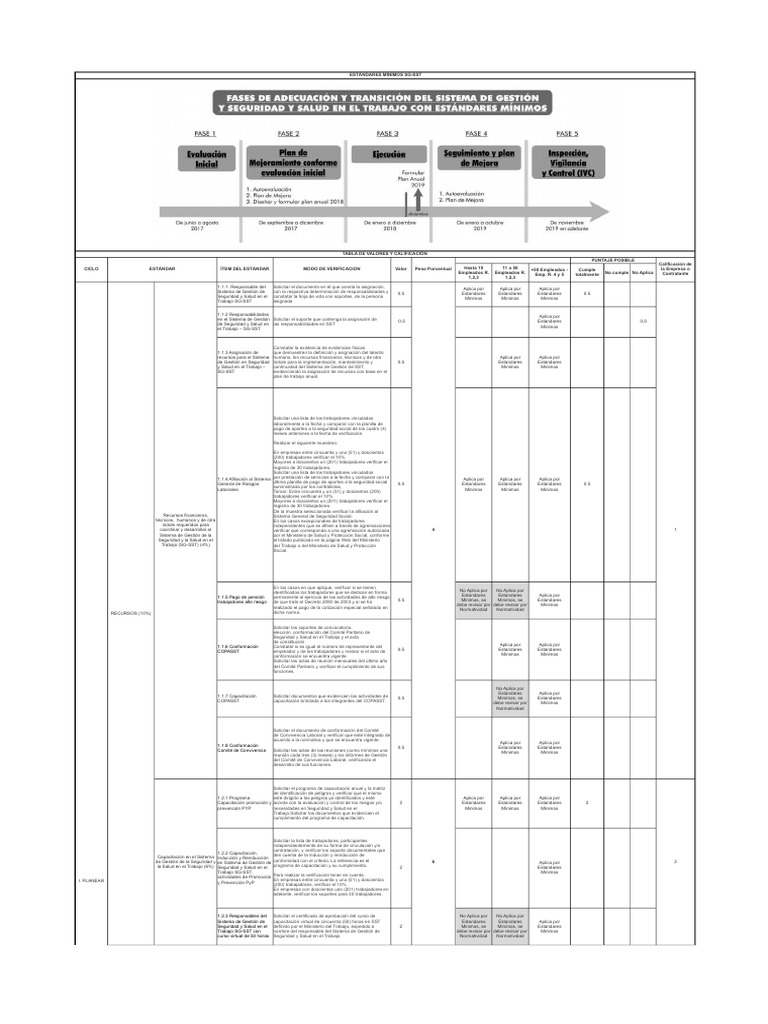Evaluación Estándares Mínimos Resolución 312 de 2019 | PDF | Responsabilidad | Historial médico