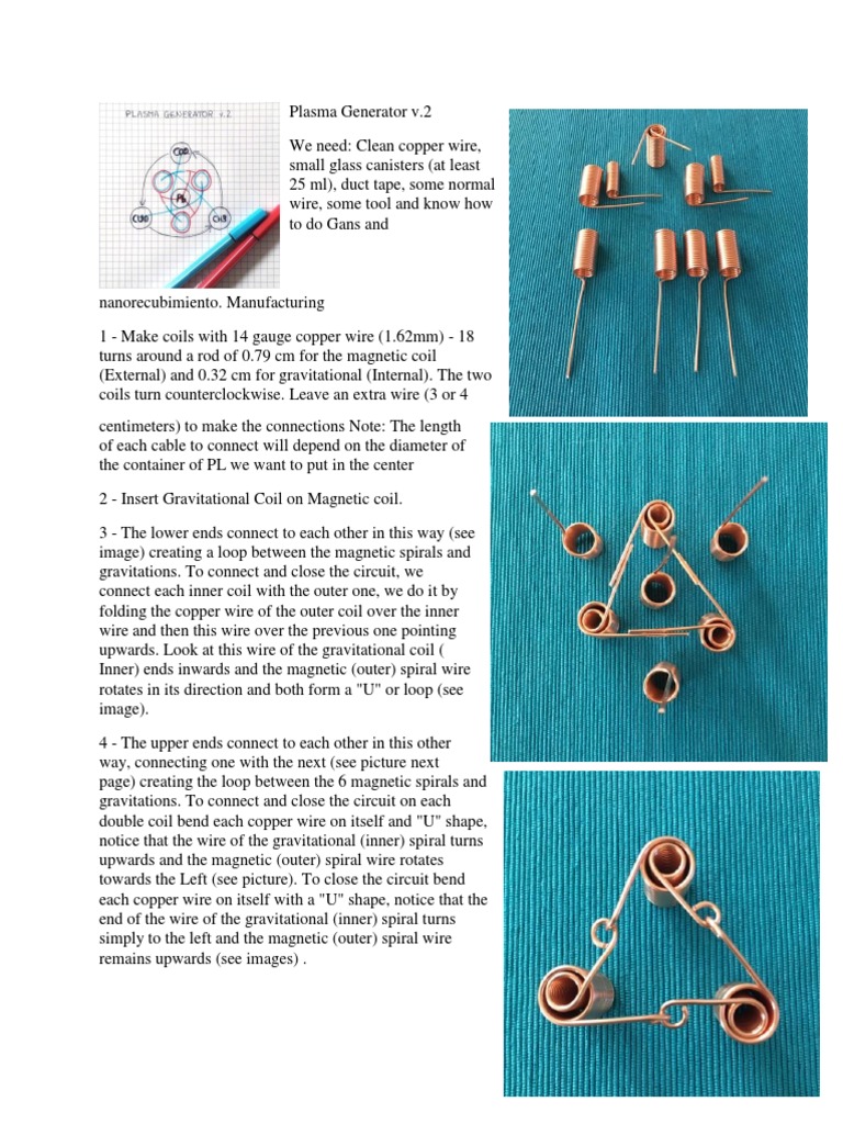 Plasma Generator v2 With Photo | PDF | Wire | Inductor