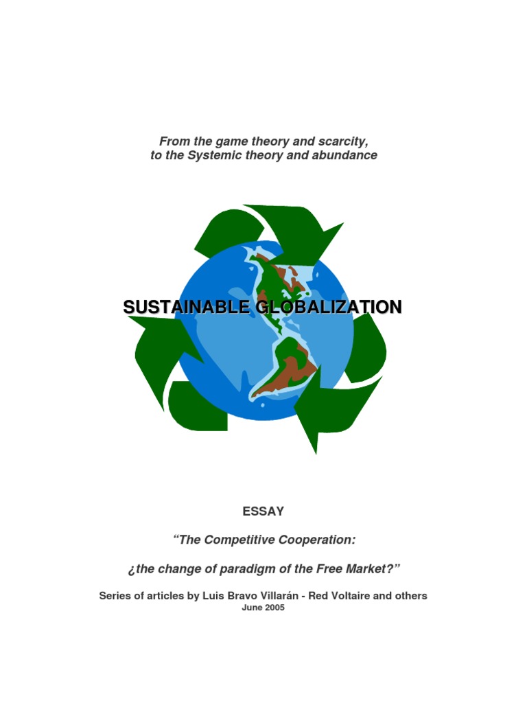 Essay Sustainable Globalization Sustainability Money