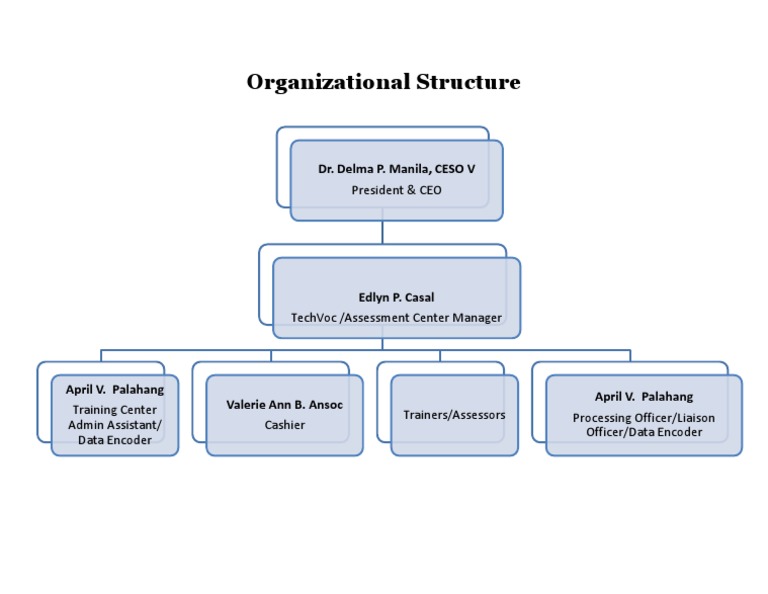 Organizational Structure For Assessment Center | PDF