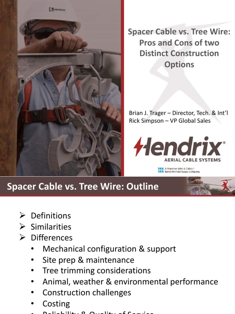 Spacer Cable Tree Wire - Pros-Cons of Aerial Cable Systems | PDF ...