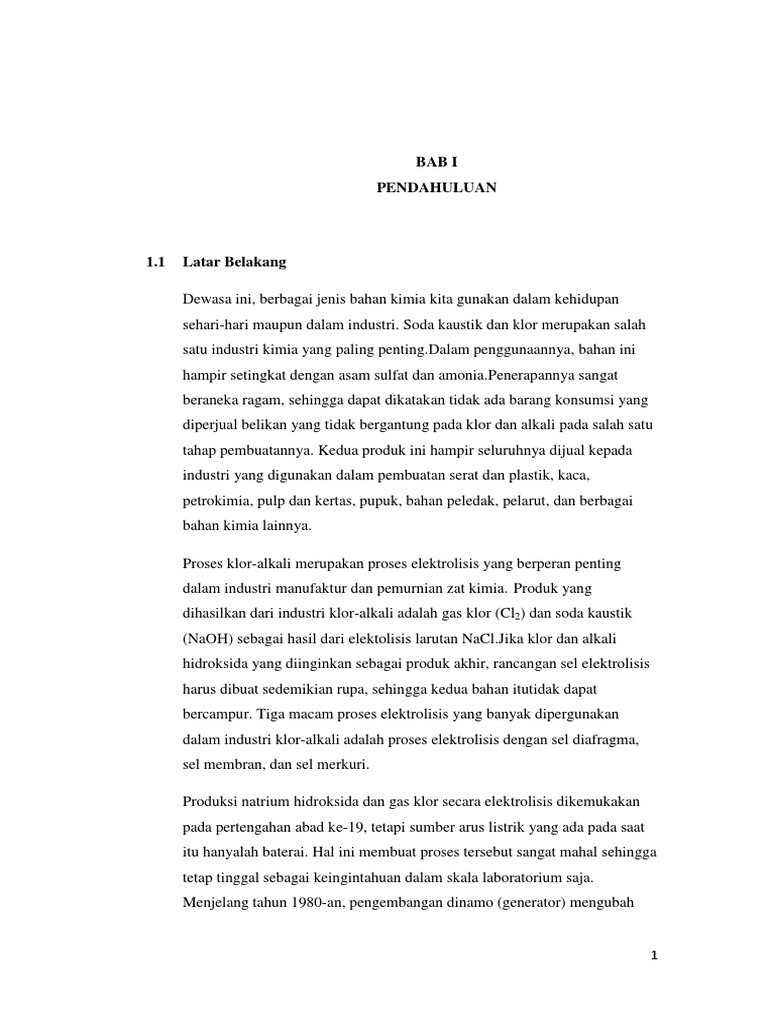Industri Klor Alkali | PDF