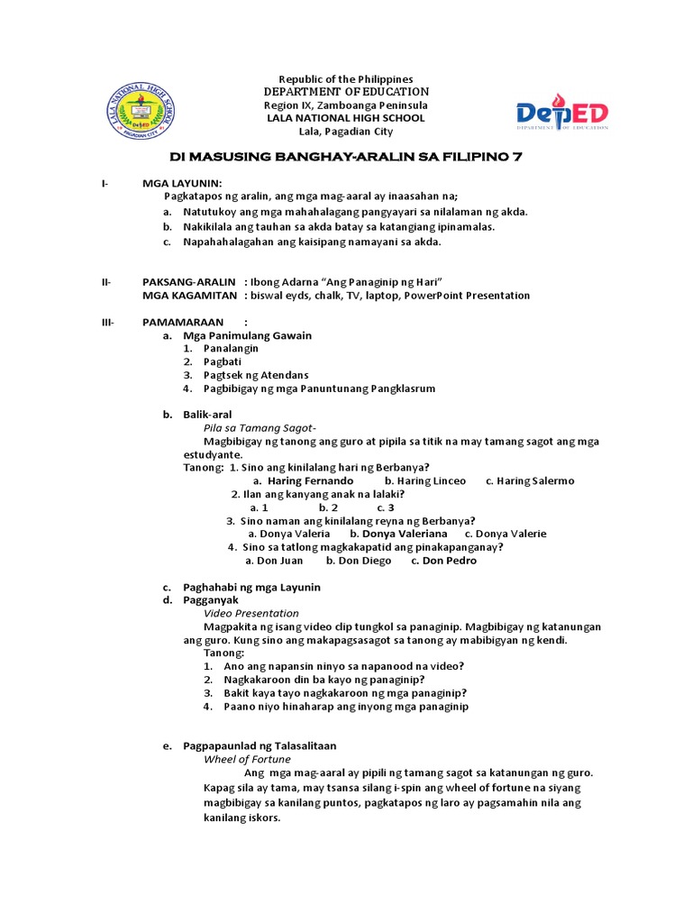 Filipino 7 LP Ang Ibong Adarna | PDF