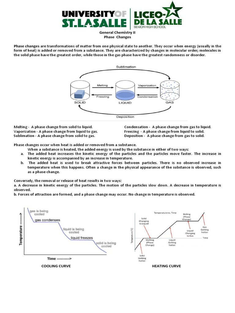 Phase Changes | PDF | Phase (Matter) | Phase Diagram