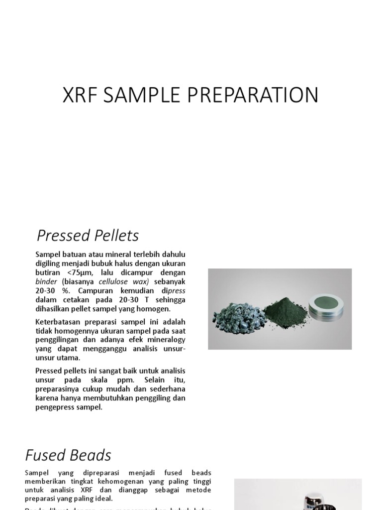 XRF Sample Preparation | PDF
