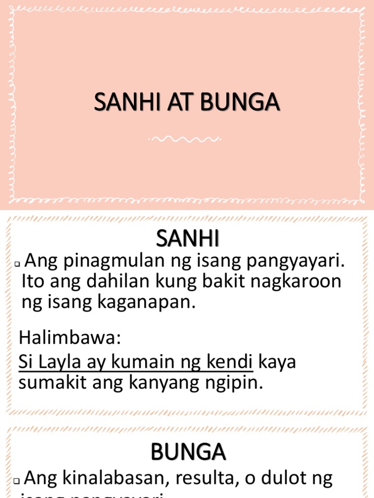 Lecture 1 - Sanhi at Bunga G4 | PDF