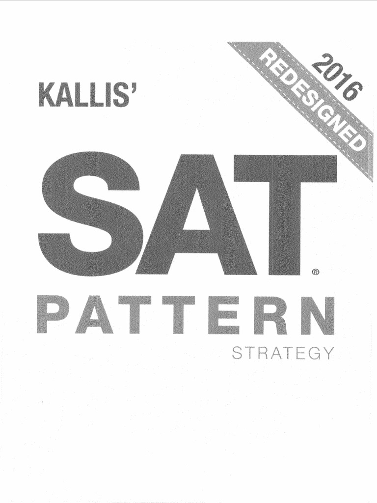 (Kallis) Redesigned SAT Pattern Strategy PDF | PDF