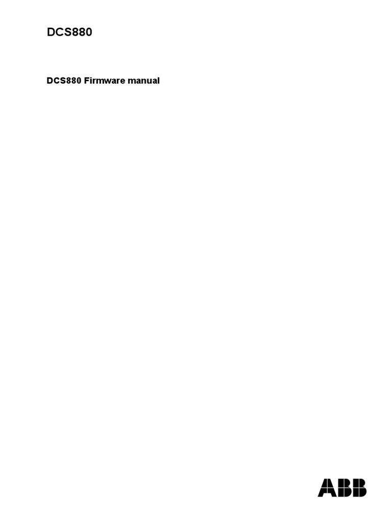 Abb DCS880 | PDF | Electric Motor | Volt