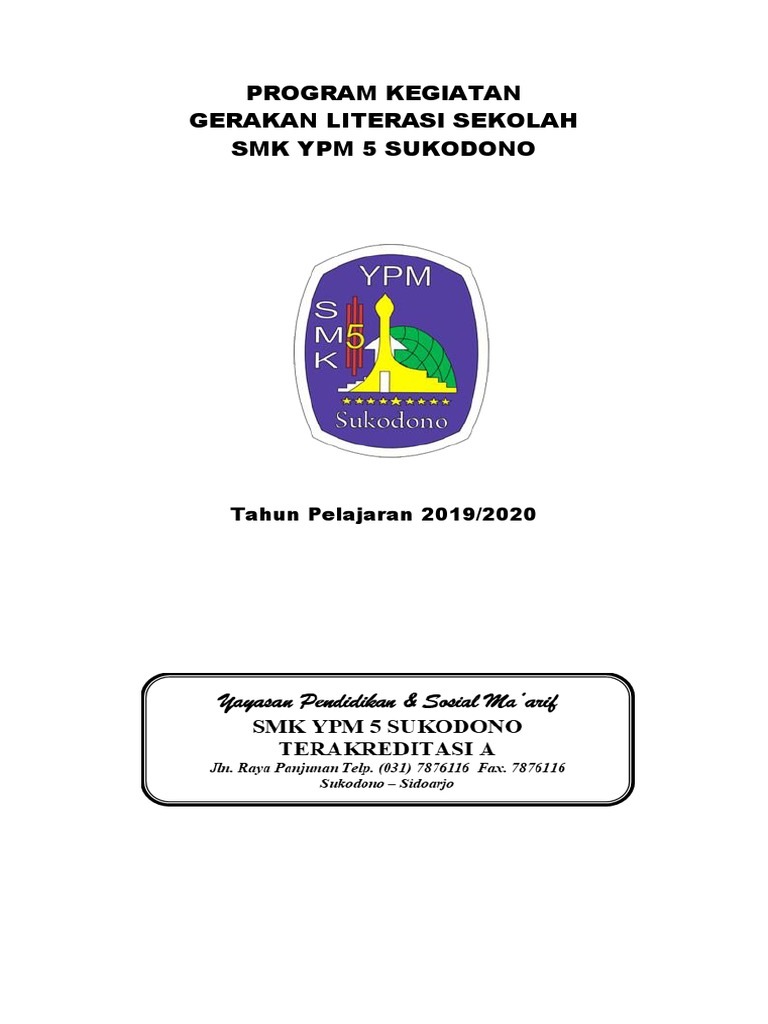 COVER Program Listerasi Sekolah | PDF
