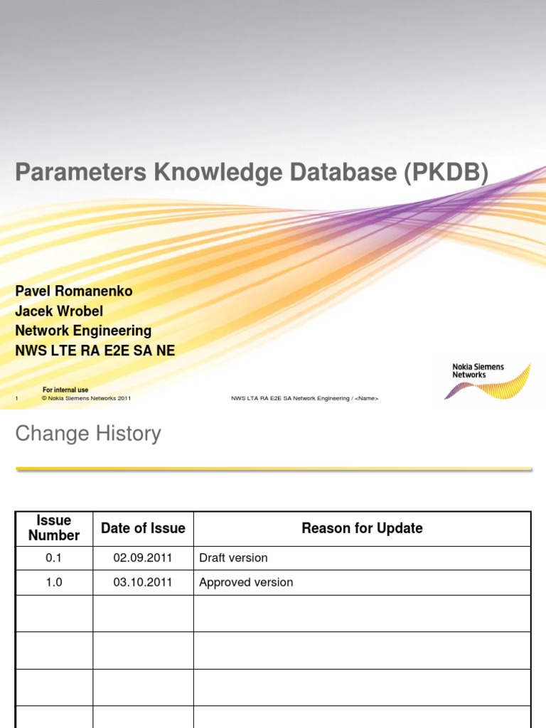 Parameters Knowledge Database | PDF | Databases | Information Technology Management