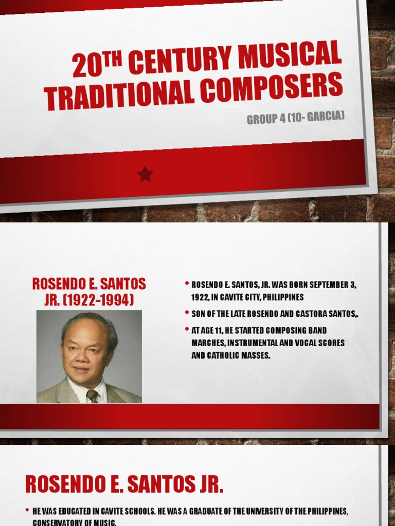 20th Century Musical Traditional Composers | PDF | Composers | Conducting