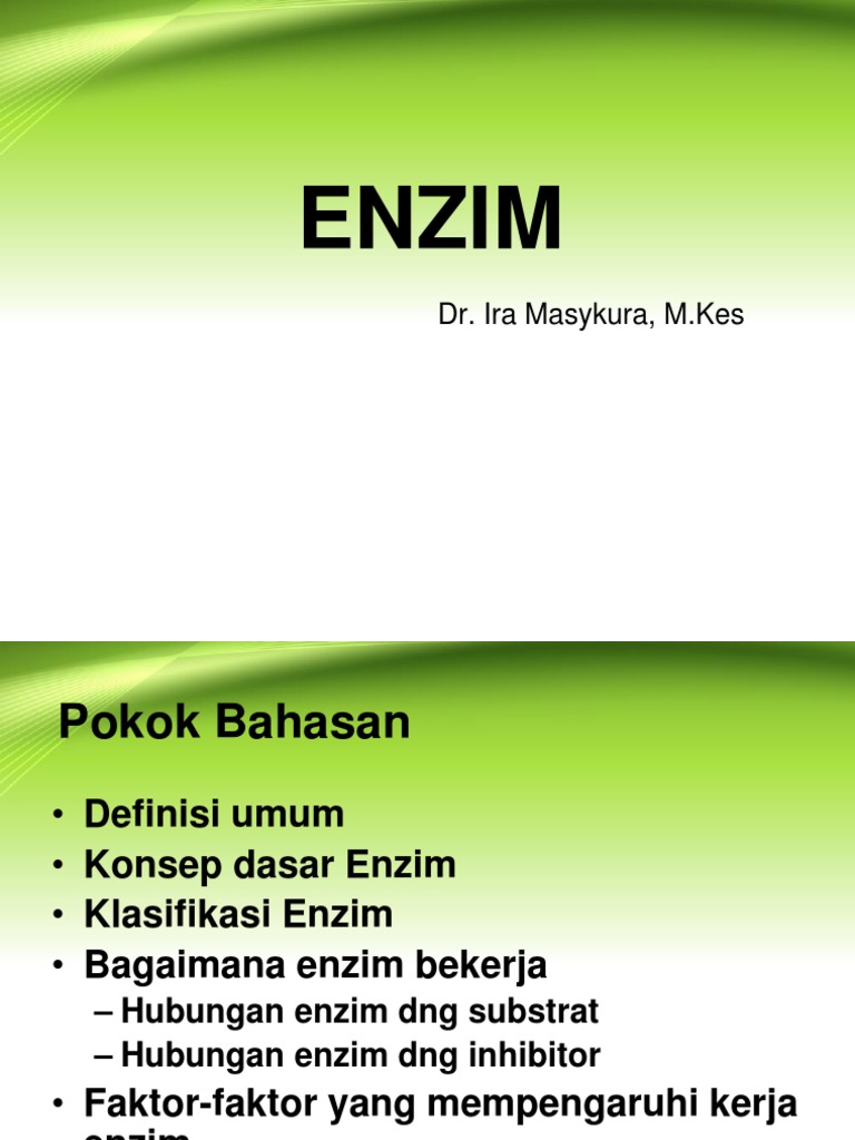 10,11 Enzim, Kofaktor, Dan Koenzim | PDF