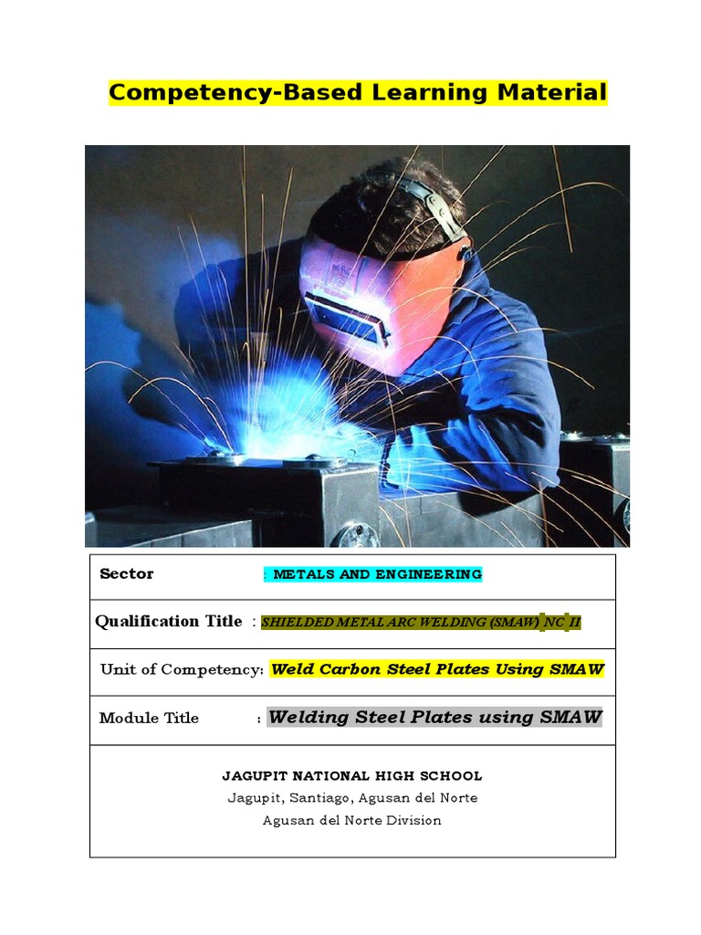 CBLM For SMAW Dondon | PDF | Welding | Construction
