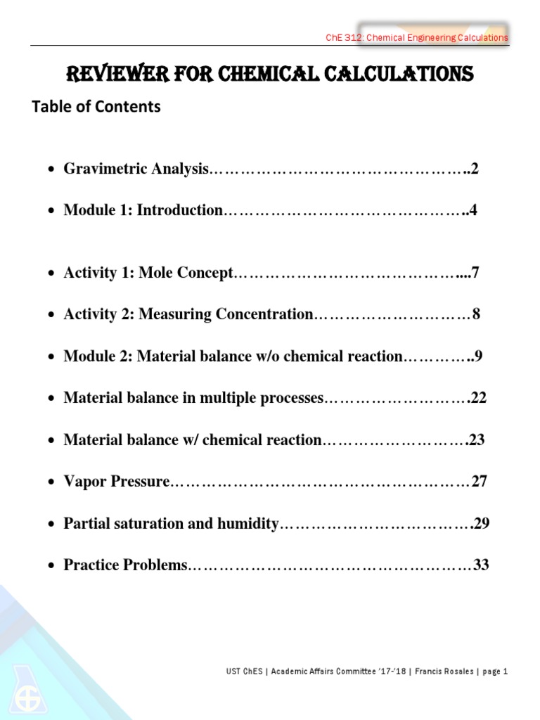 AA - CHE312 - Chemical Calculations | PDF | Nitric Acid | Sodium Chloride