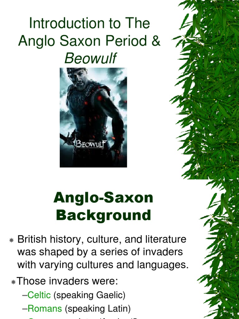 Anglo-Saxon Era & Beowulf Overview | PDF | Beowulf | Anglo Saxons